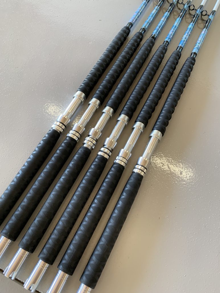 Hawaiian Abalone Shell 6′ Stand Up Trolling Rods – Connley Fishing