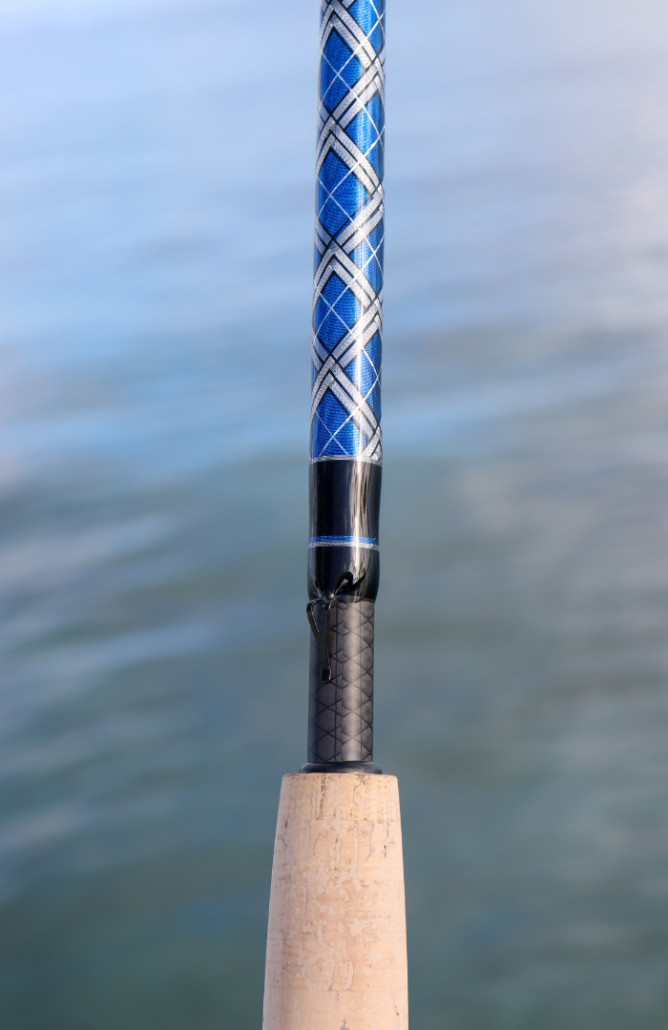 OVERSTOCK 7′ Blue/Silver Carbon Fiber Inshore Spinning 2 Rod Bundle ...