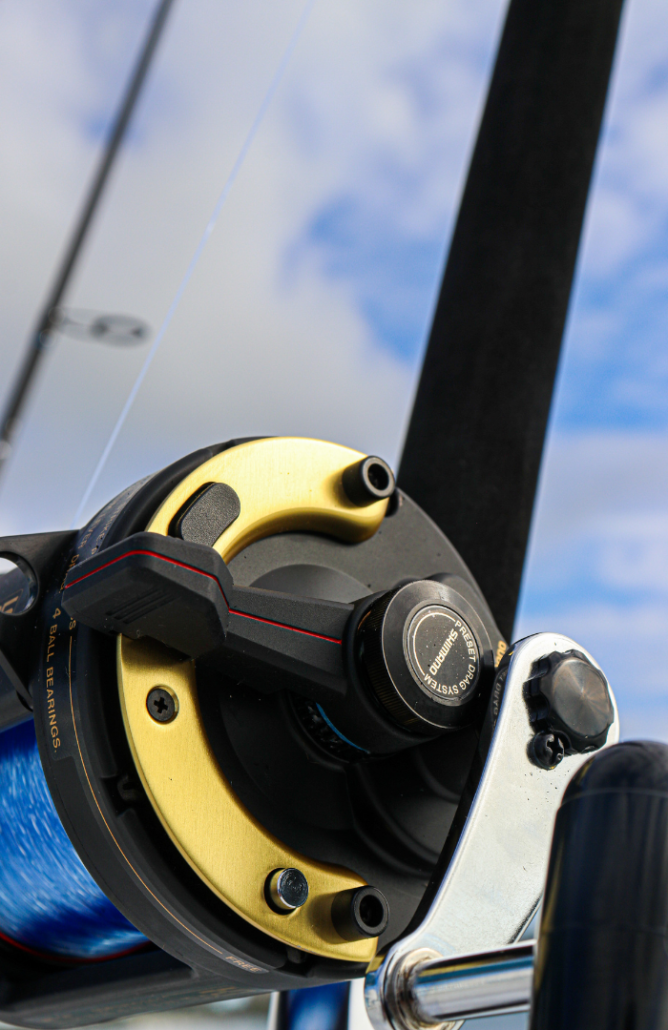 6′ Blue/Silver Frigate Conventional Trolling Rod – Connley Fishing