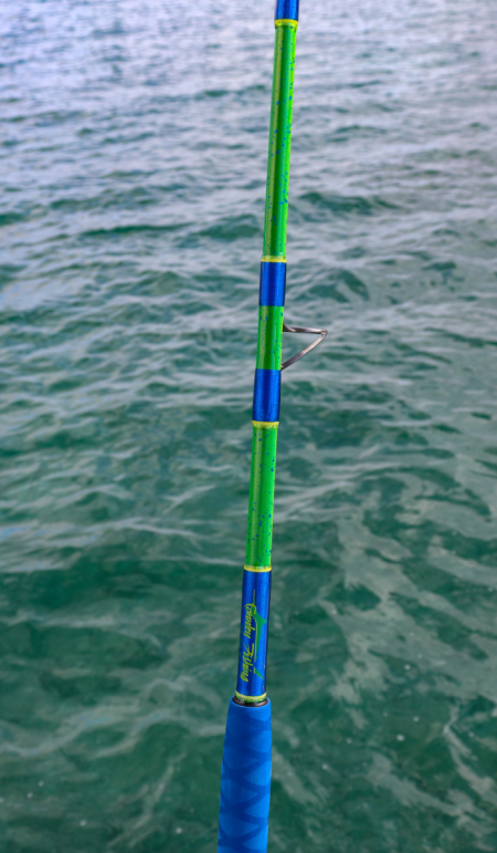 Custom Painted Mahi 7′ 15-50# 700L Spinning Rod (Sailfish Spin ...
