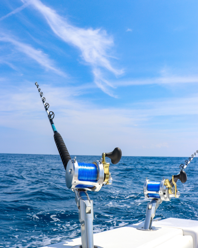 Hawaiian Abalone Shell 6′ Stand Up Trolling Rods – Connley Fishing