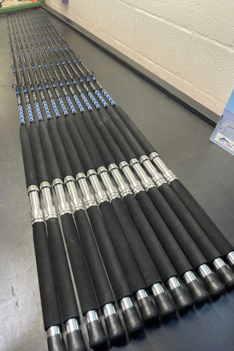 OVERSTOCK Blue/Silver Diamond Series 700L 20-40# Conventional Rod ...