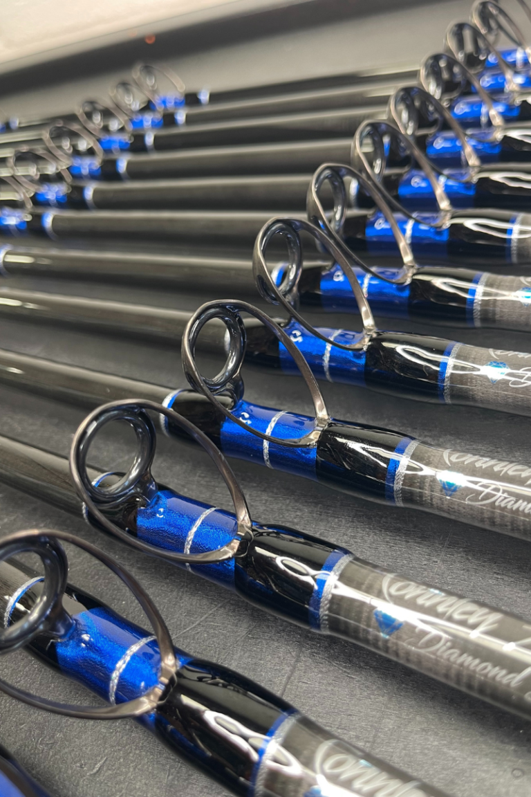 OVERSTOCK Blue/Silver Diamond Series 700L 20-40# Conventional Rod ...