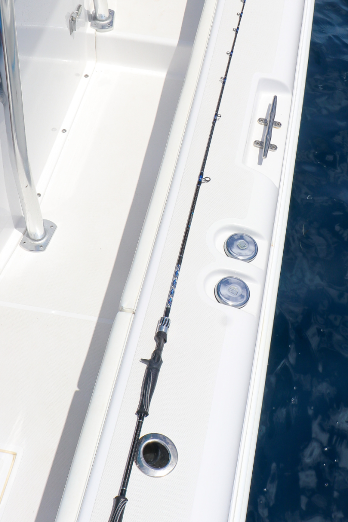 OVERSTOCK 7′ Blue/Silver Diamond Series Carbon Fiber Slow Pitch Jigging ...