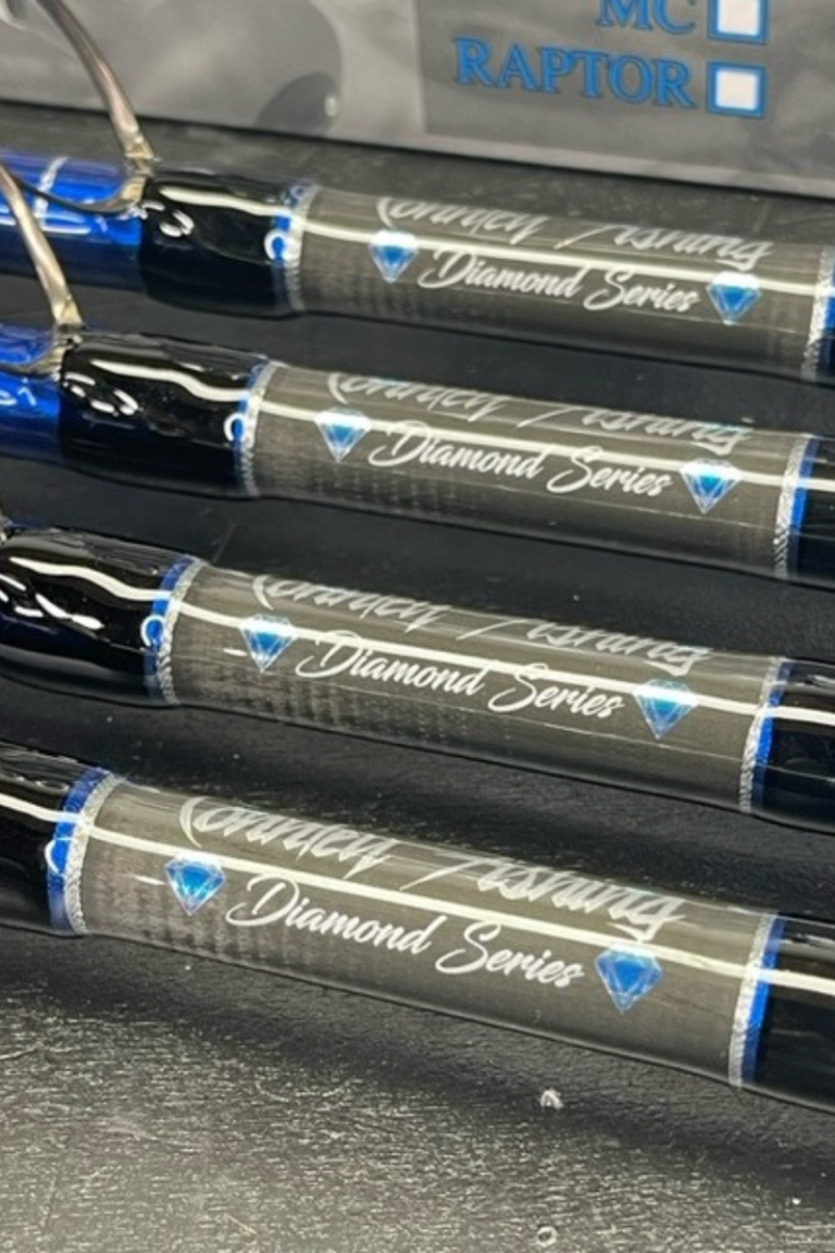 OVERSTOCK Blue/Silver Diamond Series 700L 20-40# Conventional Rod ...