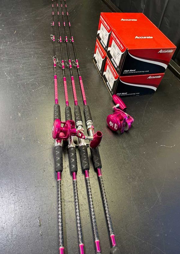 Limited Edition - 7' Pink Platinum Slow Pitch Conventional Combo ...